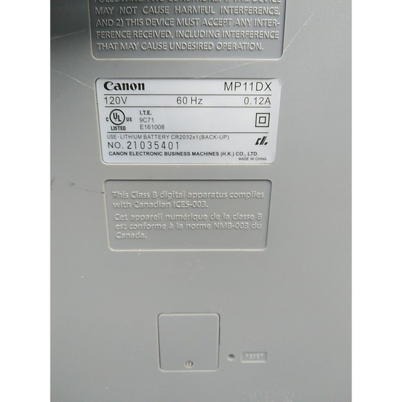 Canon | Other | Canon Mp1dx 12 Digits 2 Color Printing Calculator Clock ...